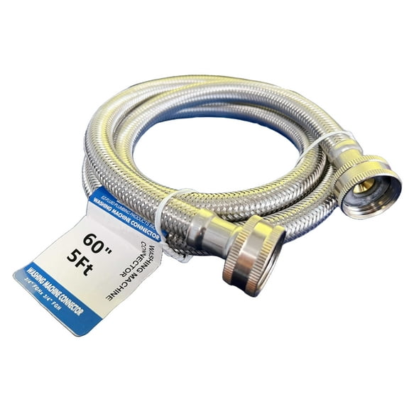 Washing Machine Rubber Hose 3/4 Connector Fht Hot Cold Water Supply ...