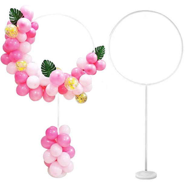 D-GROEE Stand Round Balloon Column Adjustable Poles for Birthday ...