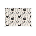 Beige Farm Chicken Sun Shade Sail 6.5'X10' Country Farmhouse Black ...