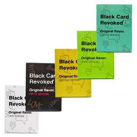 Black Card Revoked First Edition Full English Game Card Party Strategy ...