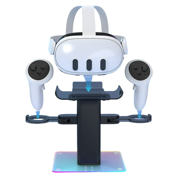 Soporte Pantalla VR Carga Vertical RGB para Meta Quest 3S 3 | Walmart ...