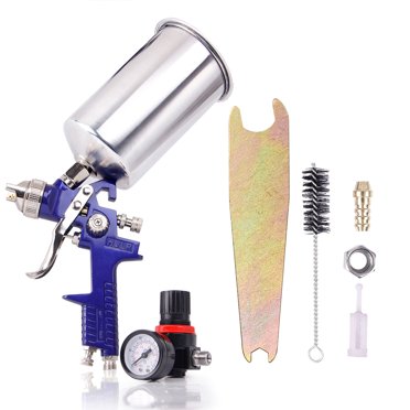 Yescom HVLP Spray Gun Stainless 1.0mm 1.4mm Nozzle for Car Auto Paint 2 Gun Kit Primer Gravity ...
