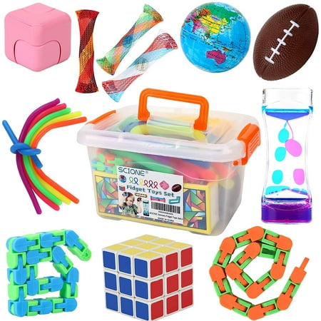 Sensory Toys Set, Packs Stress Relief and Anxiety Toys for Kids Adults ...
