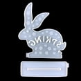 LUODU DIY Easter Bunny Epoxy Molds Cartoon Alphabet Table Decoration ...