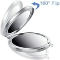 LAMIRO Magnifying Compact Mirror for Purses, Folding Mini Pocket Double ...