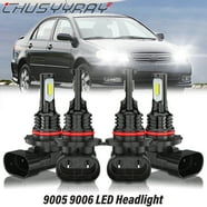 For Toyota Vitz Vios Belta Bright White Upgrade Light Bulbs for ...