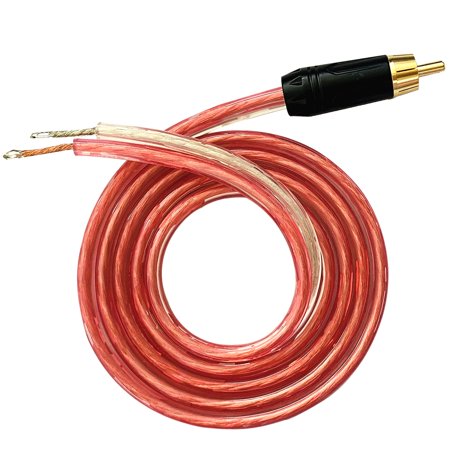 RCA Speaker Wire HiFi Speaker Bare Wire, Gold-Plated Replace RCA Plug ...