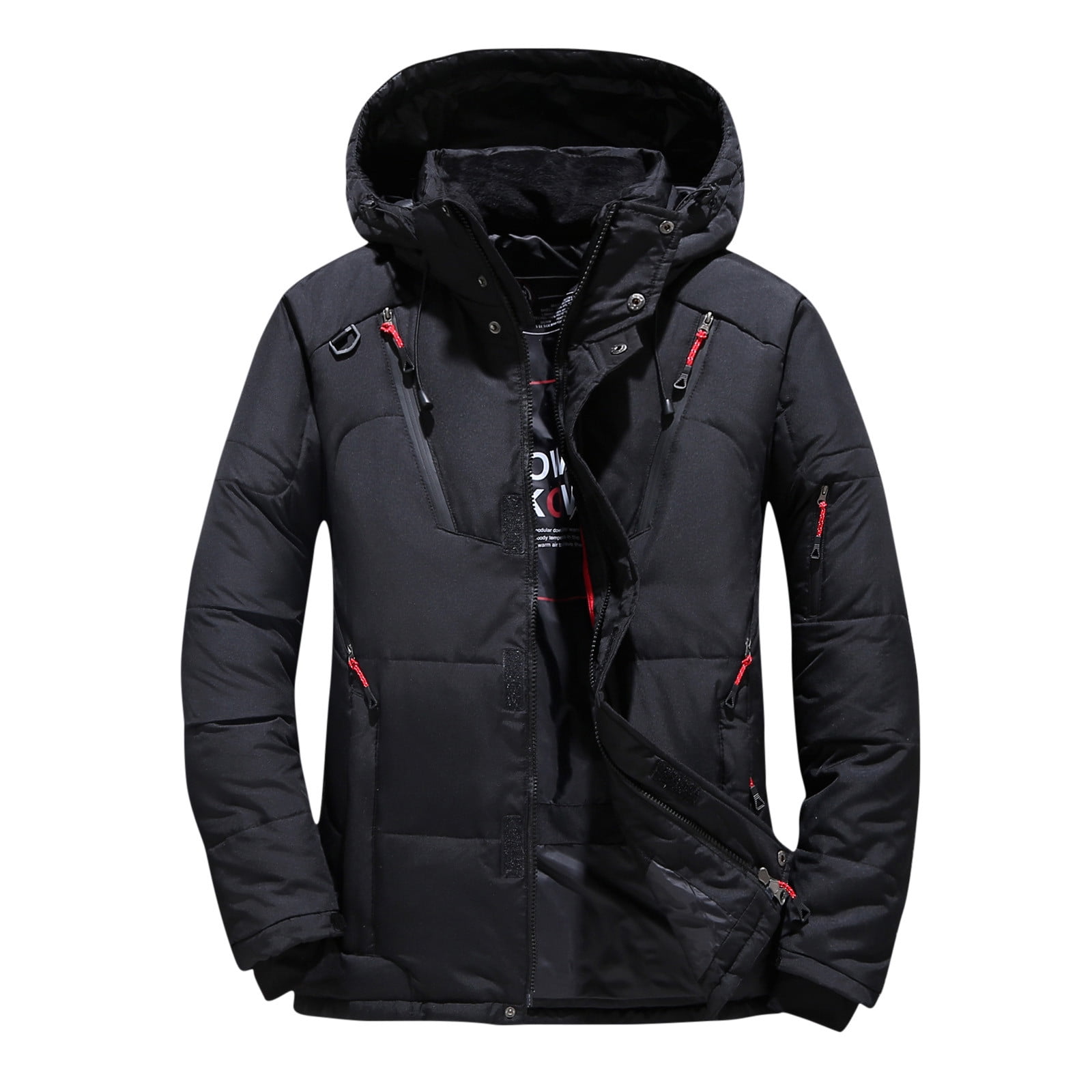 Click here for Rkstn Puffer Jacket Men Winter Warm Thick Solid Co... prices