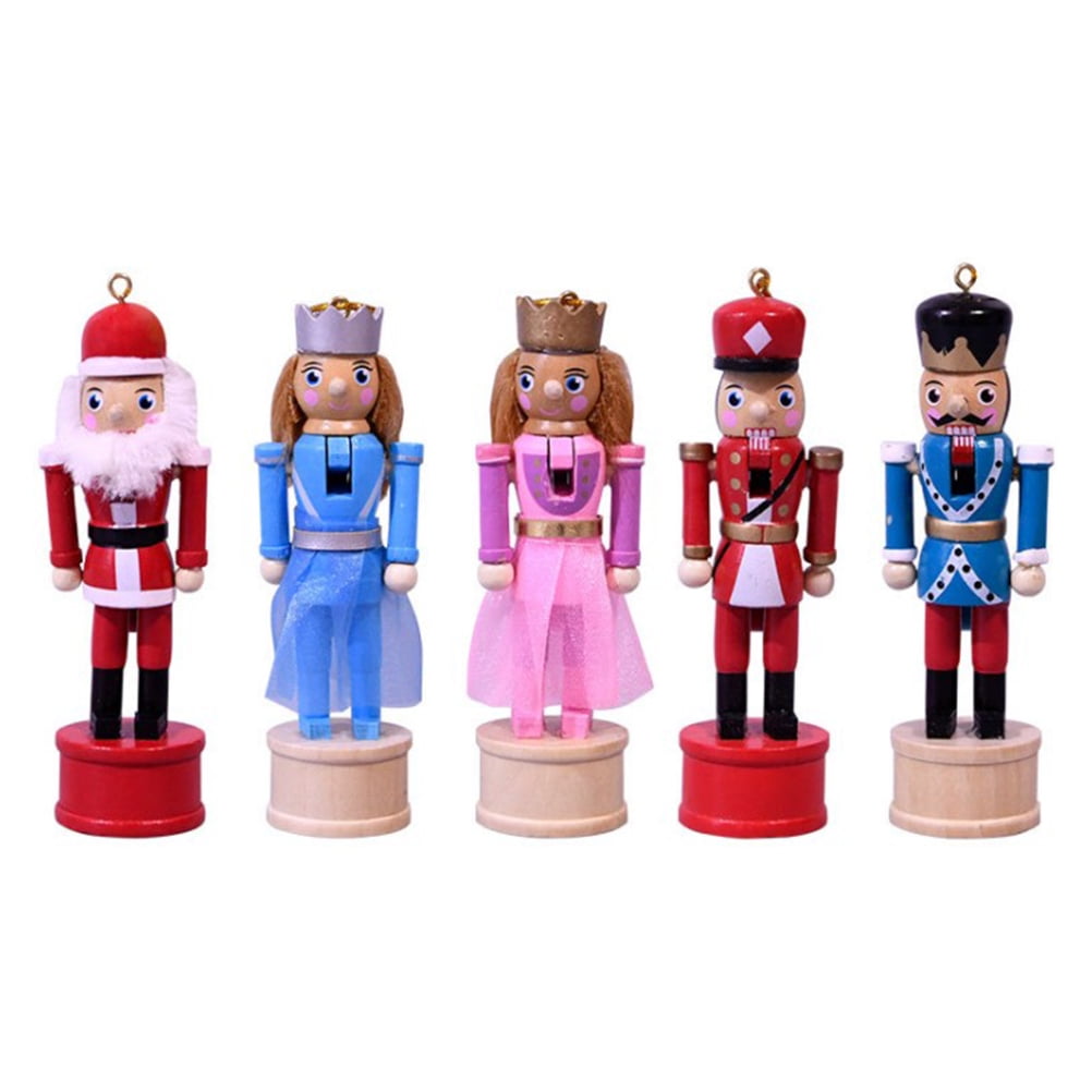 Click here for Ymiko Hanging 13cm Nutcracker Ornament Set Wooden... prices