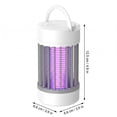 Mosquito Zapper, Rechargeable Bug Zapper with Built-in Battery for Home ...