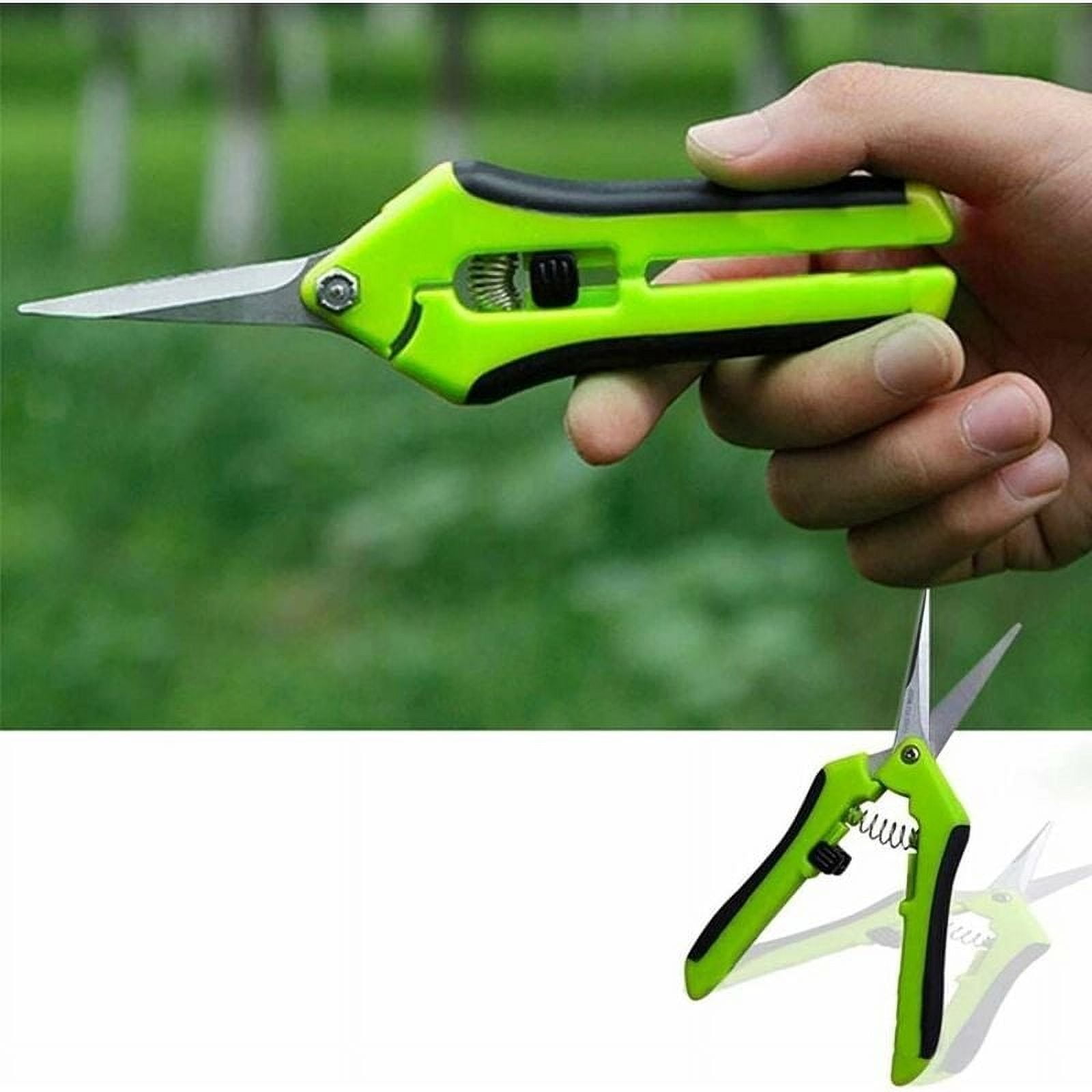 Dutchman Reduce Hand Strain Gardening Scissors  Ultra Sharp Stainless Steel Blades  Spring Loaded Design For Effortless Cutting  Wide Range Of Applica