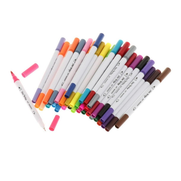 Dual Tip Brush Marker Color Marker Pens Acrylic Paint Pens for Artists ...