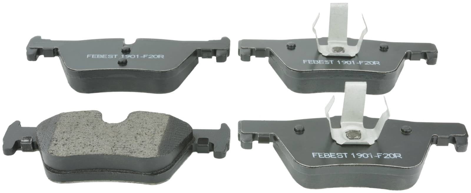 Febest PAD KIT, DISC BRAKE, REAR # 1901-F20R OEM 34216850569 - Walmart.com