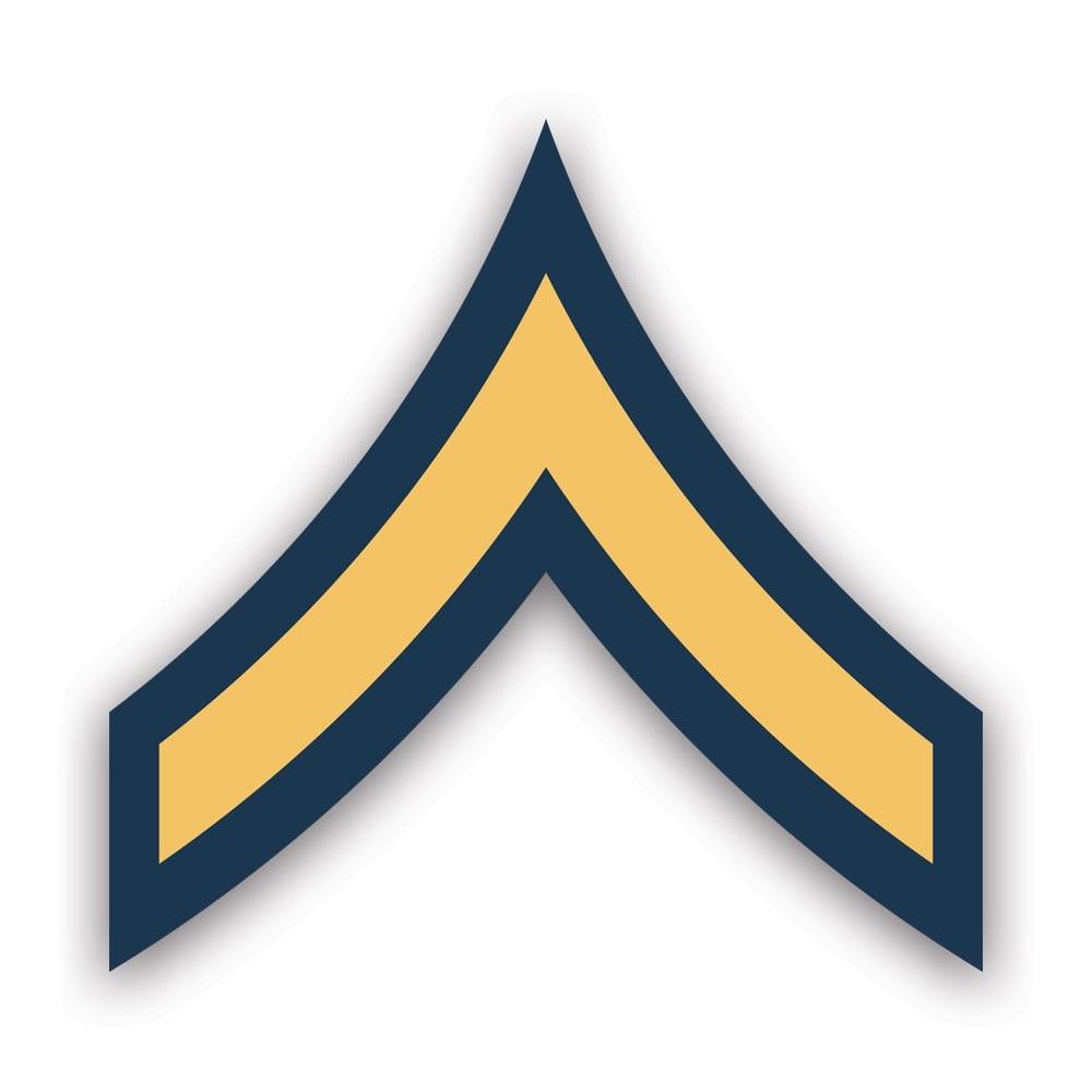 E-1 Private Insignia Sticker Decal - Self Adhesive Vinyl - Weatherproof ...