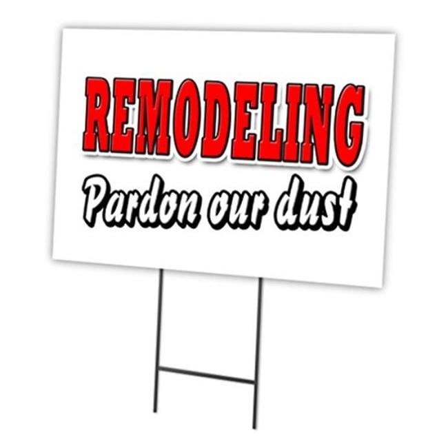 SignMission C-1824-DS-Remodeling Dust 18 x 24 in. Outdoor Plastic Yard ...