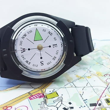 Slip-On Wrist Compass - Easy-to-Read Compass for Watch Band - Walmart.com