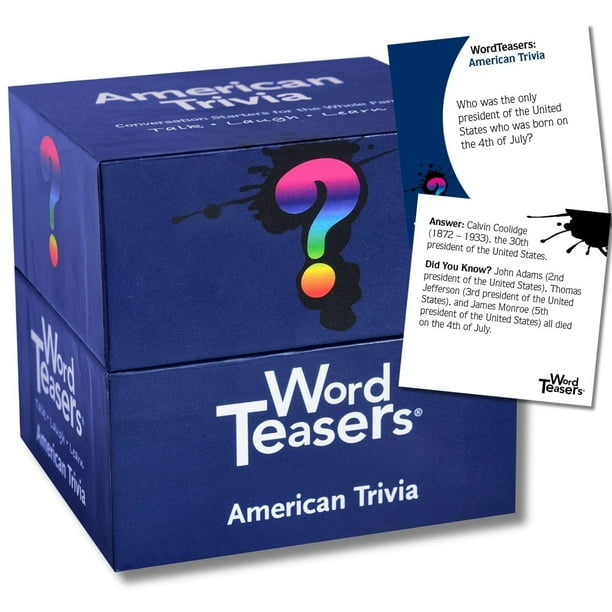 ? WORD TEASERS American Trivia - Juego de trivia para adultos y niños ...