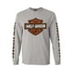 Harley-Davidson Men's Bar & Shield Long Sleeve Crew-Neck Shirt 30297501 (XL), Harley Davidson ...
