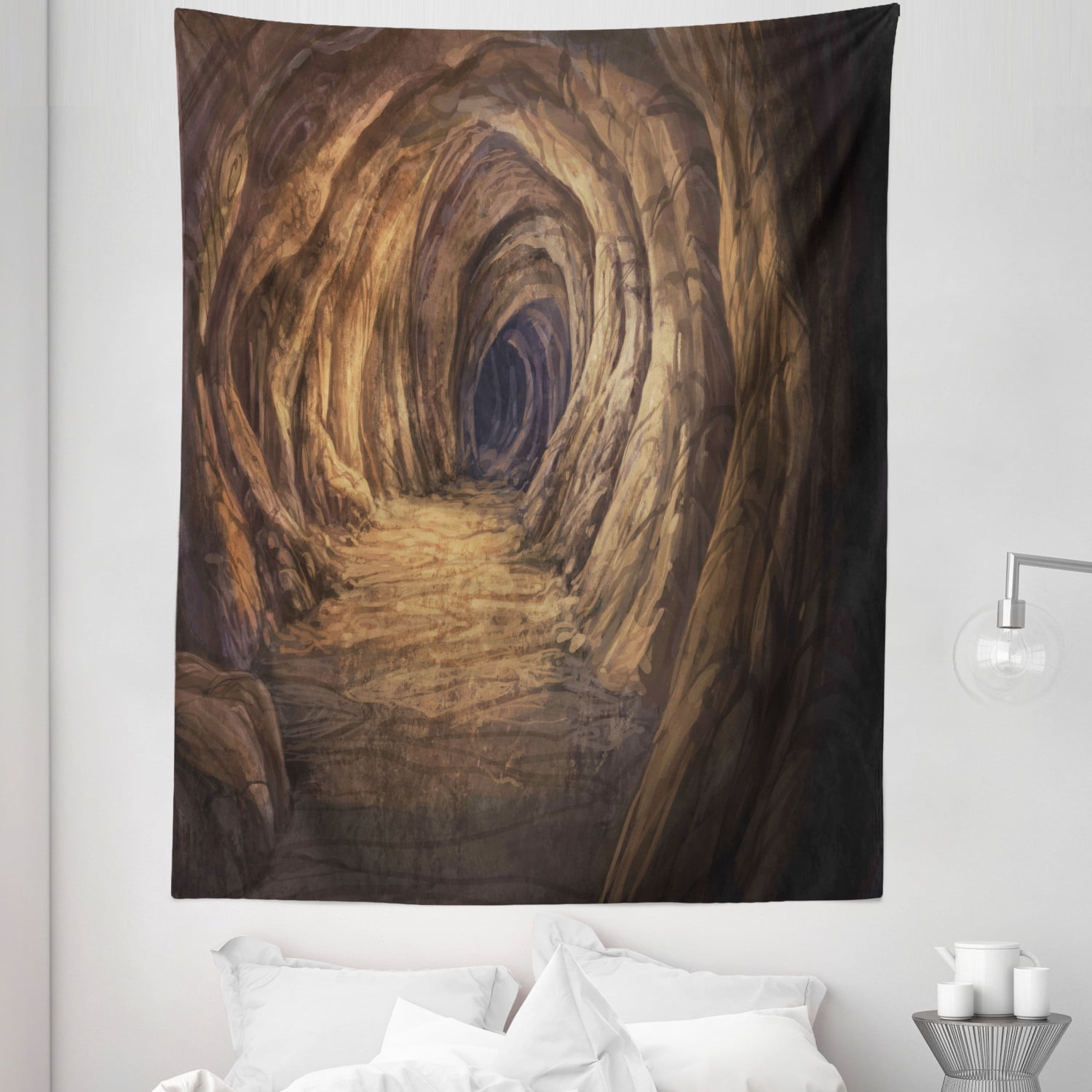 Cave Tapestry, Geologic Formation in Digital Painting Style ...