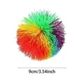 1/2PCS Rainbow Elastic Toy,Silicone Stretchy Toy,Large Rainbow Stringy ...