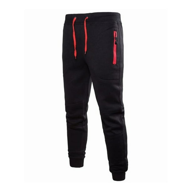 Meihuida New Mens Skinny Slim Fit Joggers Jogging Bottom Fleece Gym