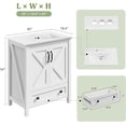Senfot 30 Inch Contemporary Bathroom Vanity with Ceramic Sink ...