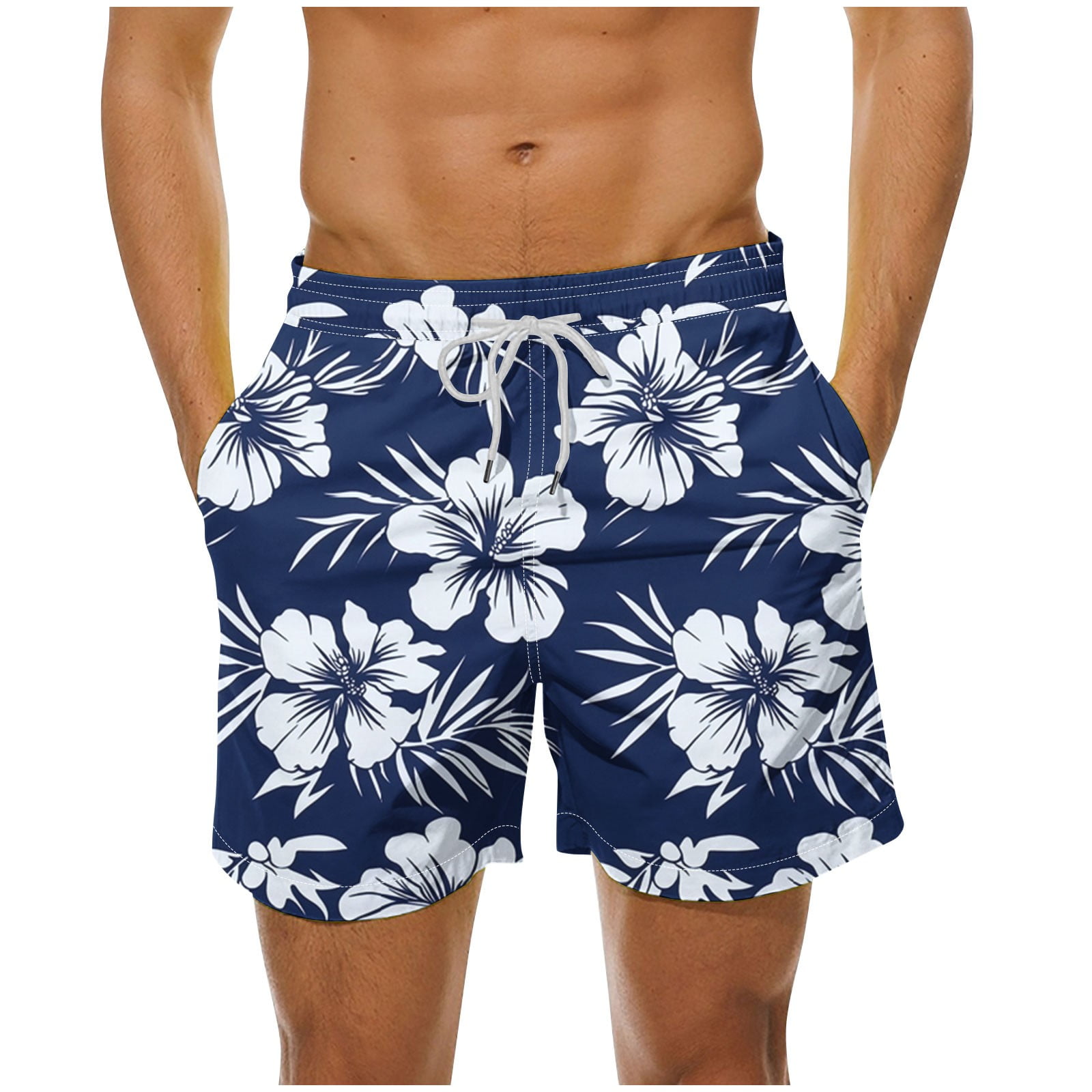 Pantalones Cortos Casuales de Impresión Hawaiana de los Hombres ...