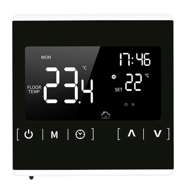Trayknick Smart Thermostat Wide Voltage LCD Display Memory Anti-freeze ...