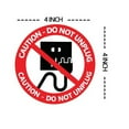 Do Not Unplug Sign Stickers 5inch Round Shape Do Not Turn Off Circuit ...