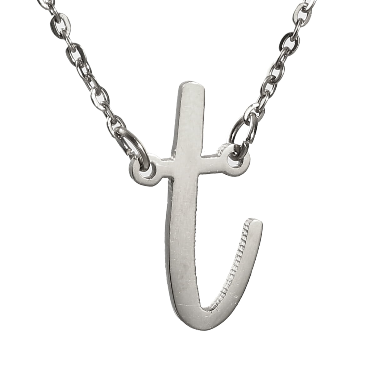 Small Initial T Necklace Silver Jewelry for Womens Mother Gifts ...