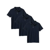 Hanes Boys School Uniform 4-18 EcoSmart Jersey Polo Shirt - Walmart.com