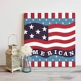 American Flag Star Independence Day Patriotic Canvas Artwork Painting ...