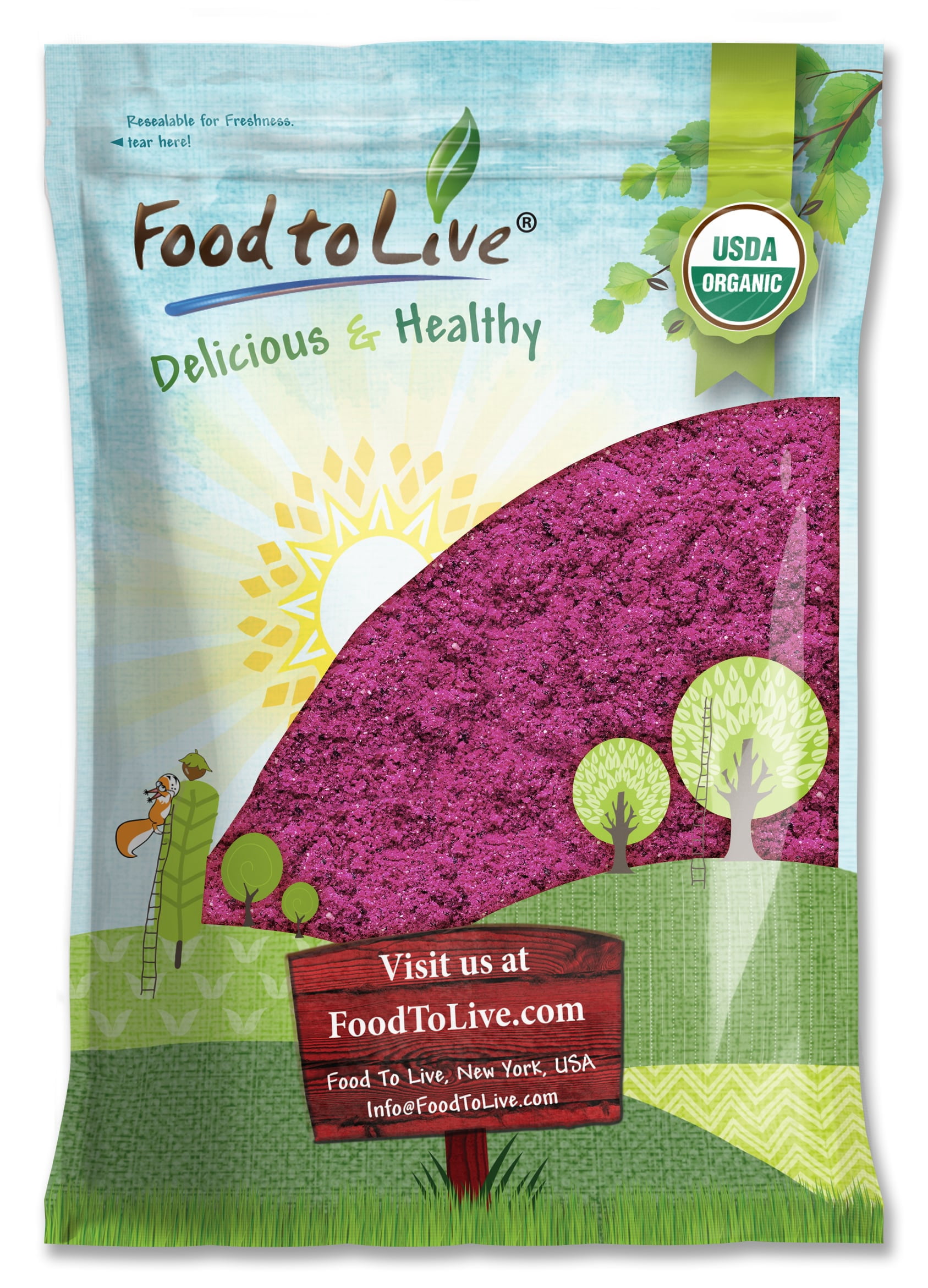 Organic Red Dragon Fruit Powder, 8 Pounds — Non-GMO, Vegan, Raw — by ...
