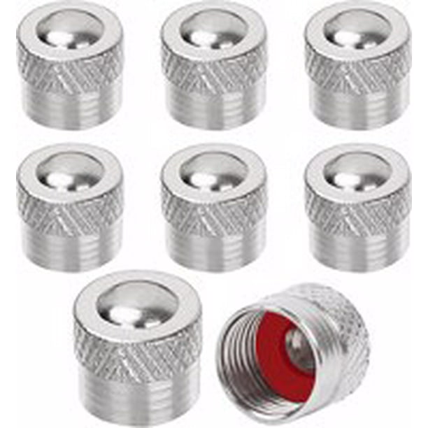 Pack of 8 Car Tire Valve Cap 8 Pieces Metal Vehicle Truck Wheel Rim Hub ...