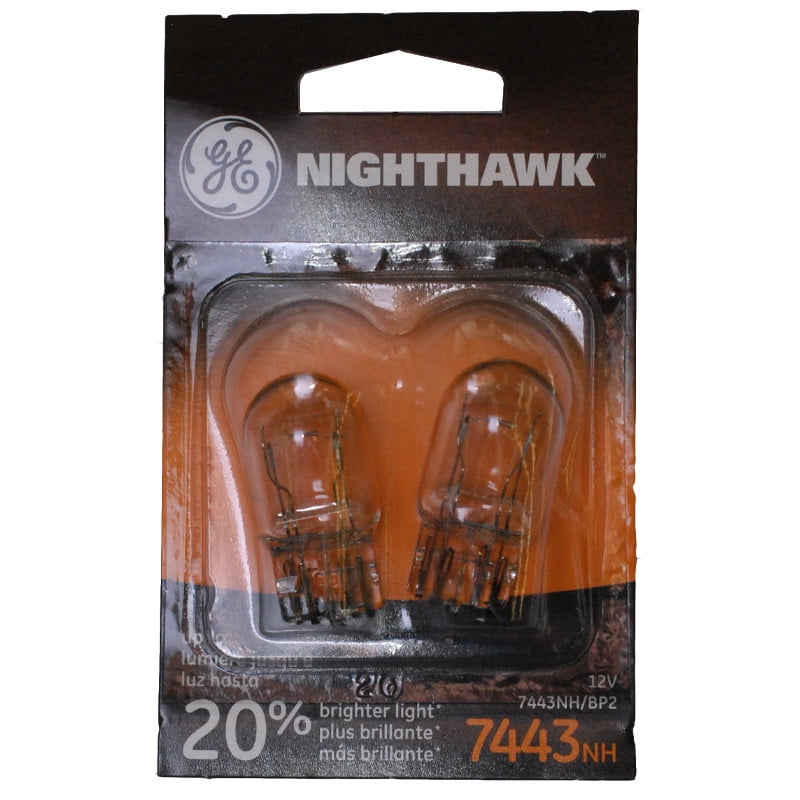 2 Bulbs - GE 89248 7443 NH - 25w T7 12v Wedge 103x16DQ NightHawk ...