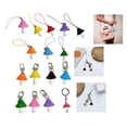 Whimsical Miniature Mushroom Keychain Colorful Sturdy Resin Materials ...