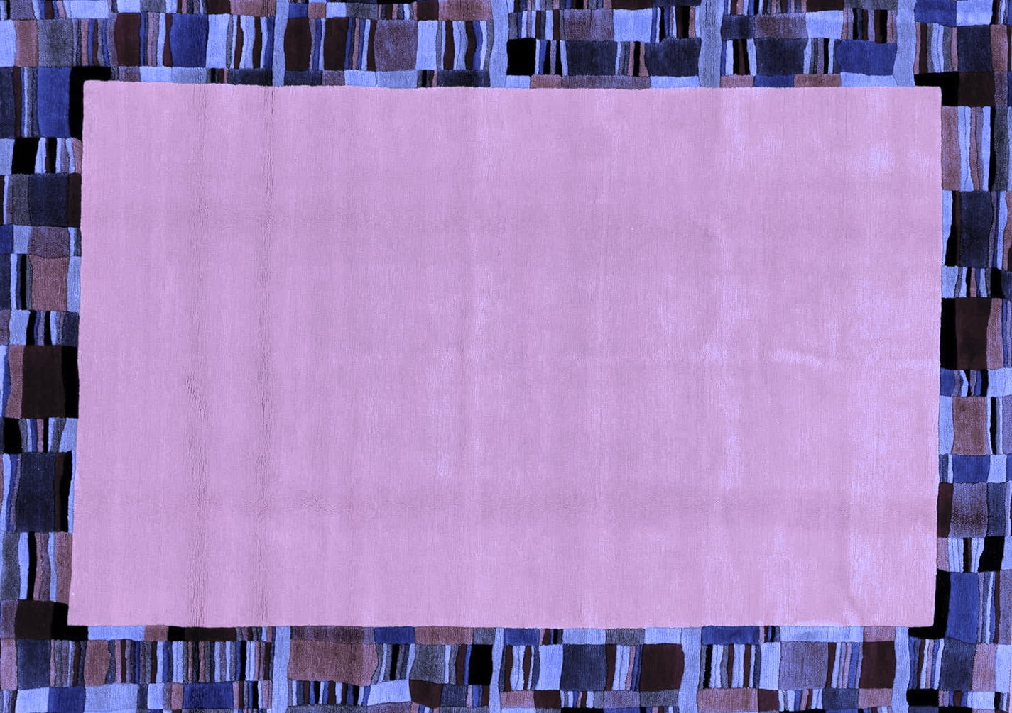 Ahgly Company Indoor Rectangle Abstract Blue Modern Area Rugs, 8' x 12 ...