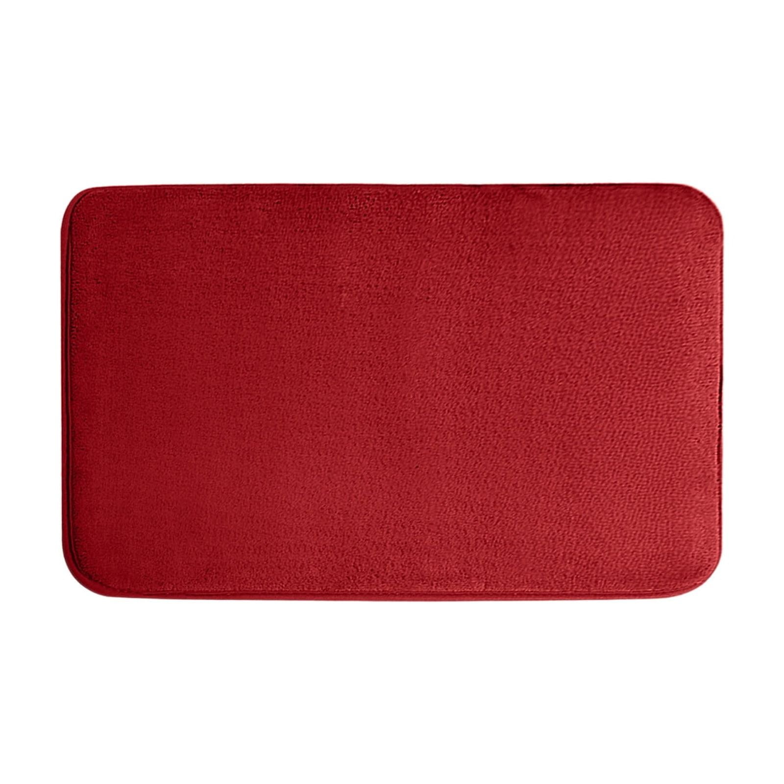 Click here for Qkdmdw Red Thick Foam Bath Mat Super Soft Absorben... prices
