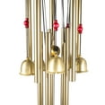 33" Wind Chimes Large Tone Resonant Bell 10 Tubes 5 Bells Chapel Garden ...