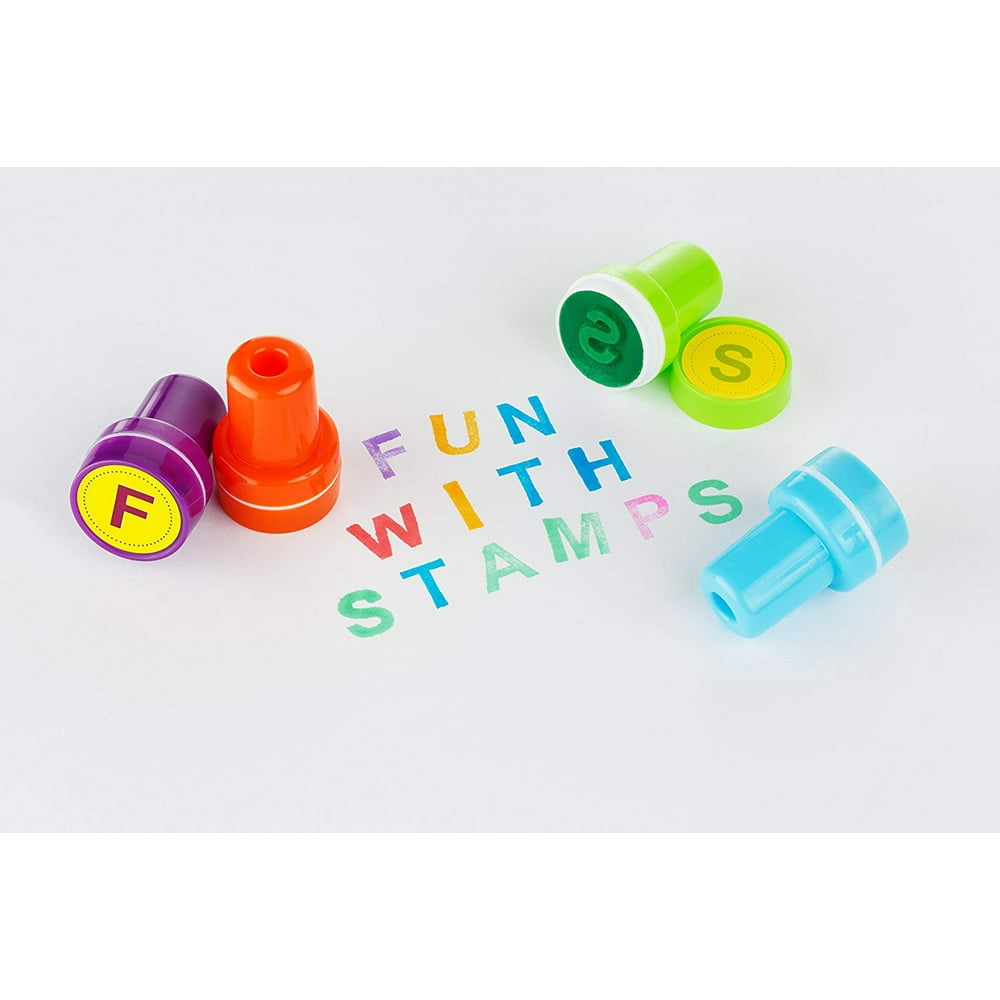 Moore: Premium 26 Piece Self Inking Alphabet Plastic Stampers, Multi ...