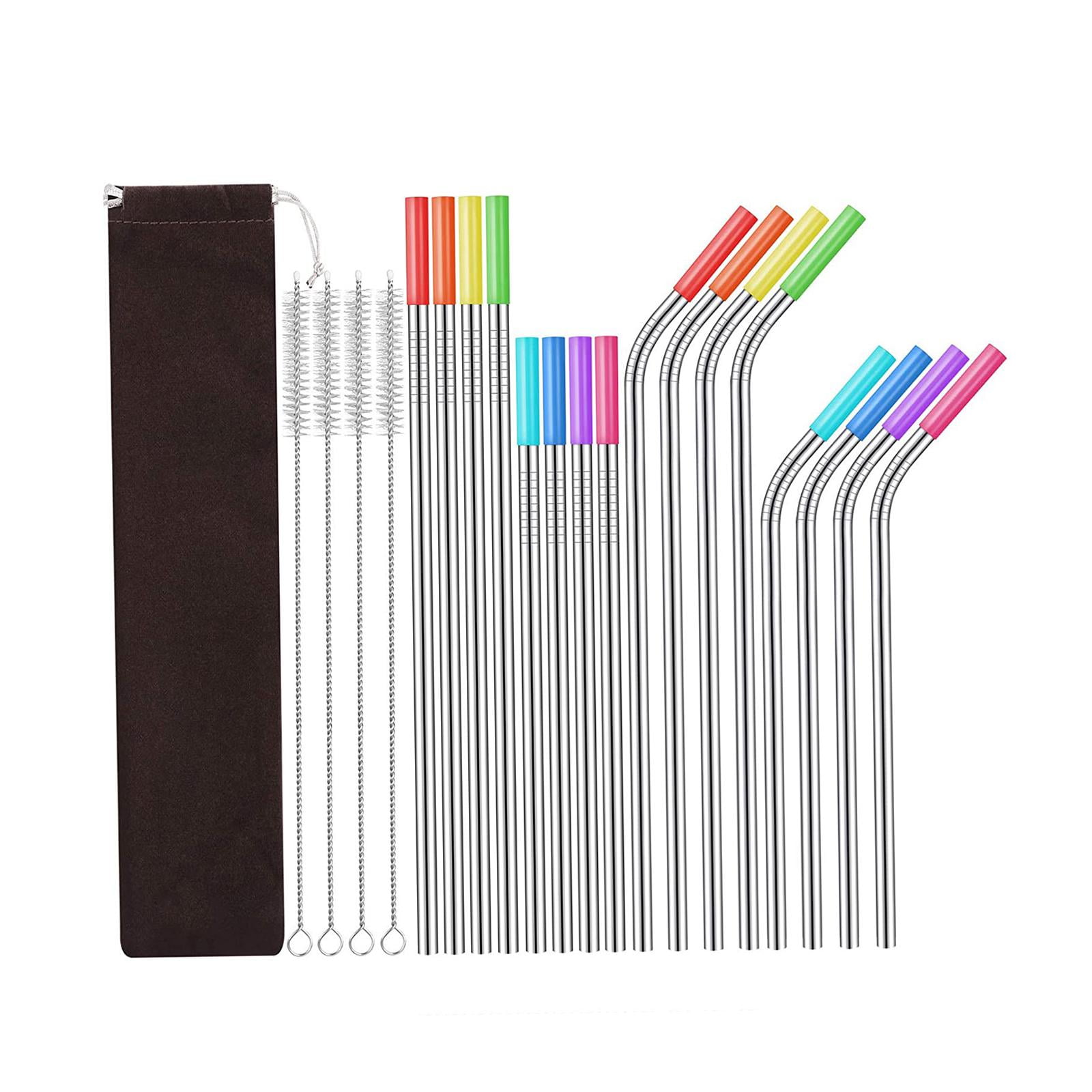 Click here for Luzkey 16pcs Reusable Straws Metal Drinking Straws... prices