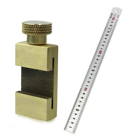 Steel Ruler Brass Limit Block Architect Drafting Rulers Positioner ...