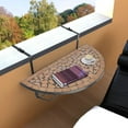 vidaXL Hanging Balcony Table Folding Outdoor Table for Balcony Garden ...