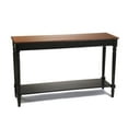 French Country Cherry/Black Wood Console Hall Table - Walmart.com