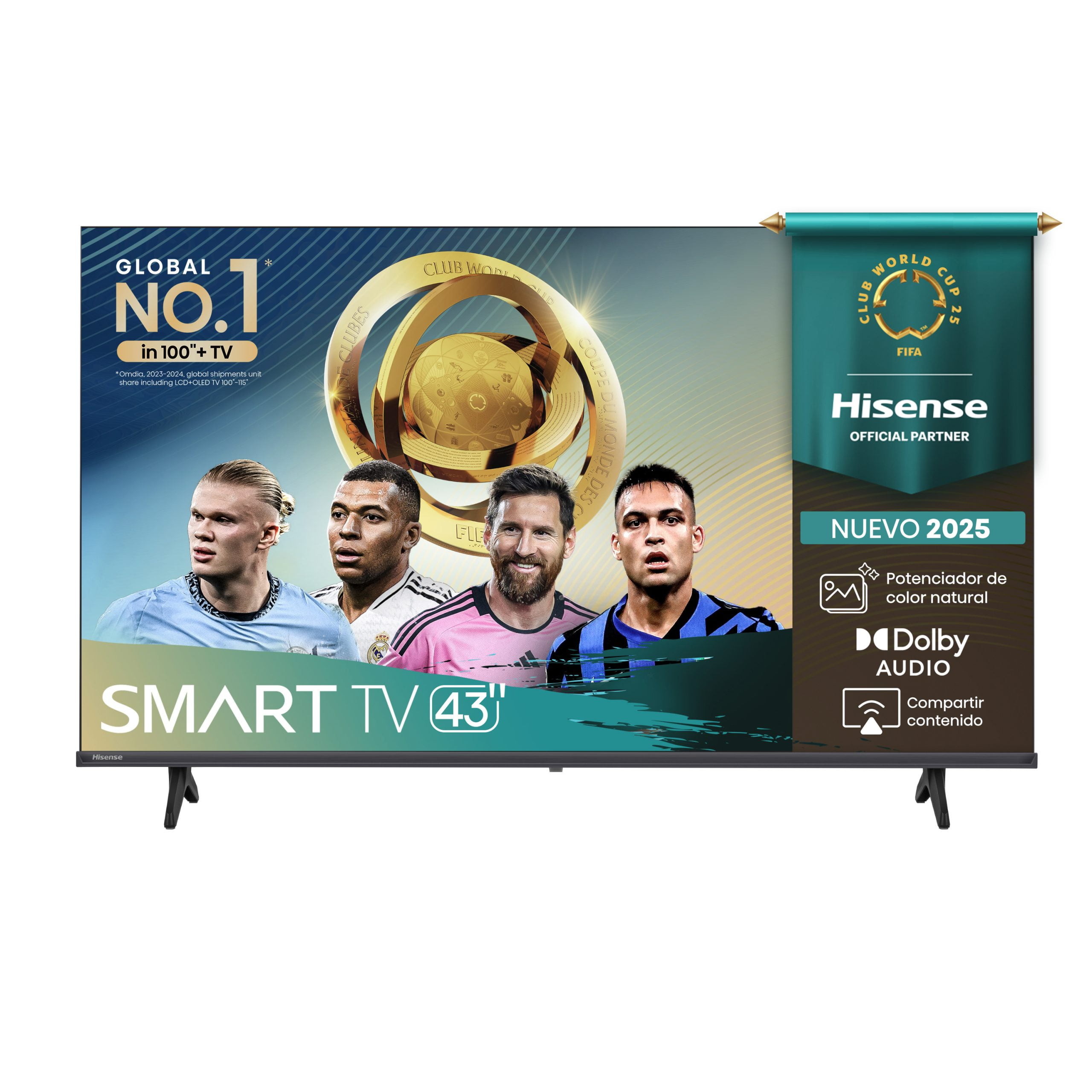 Pantalla Smart TV Televisor Hisense 43 Pulgadas A4 Smart VIDAA U8.5 TV FHD Resolución 1920x1080 ...
