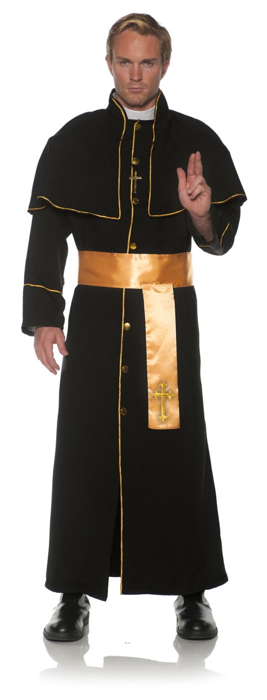 Priest Mens Adult Religious Leader Father Halloween Costume - Walmart ...