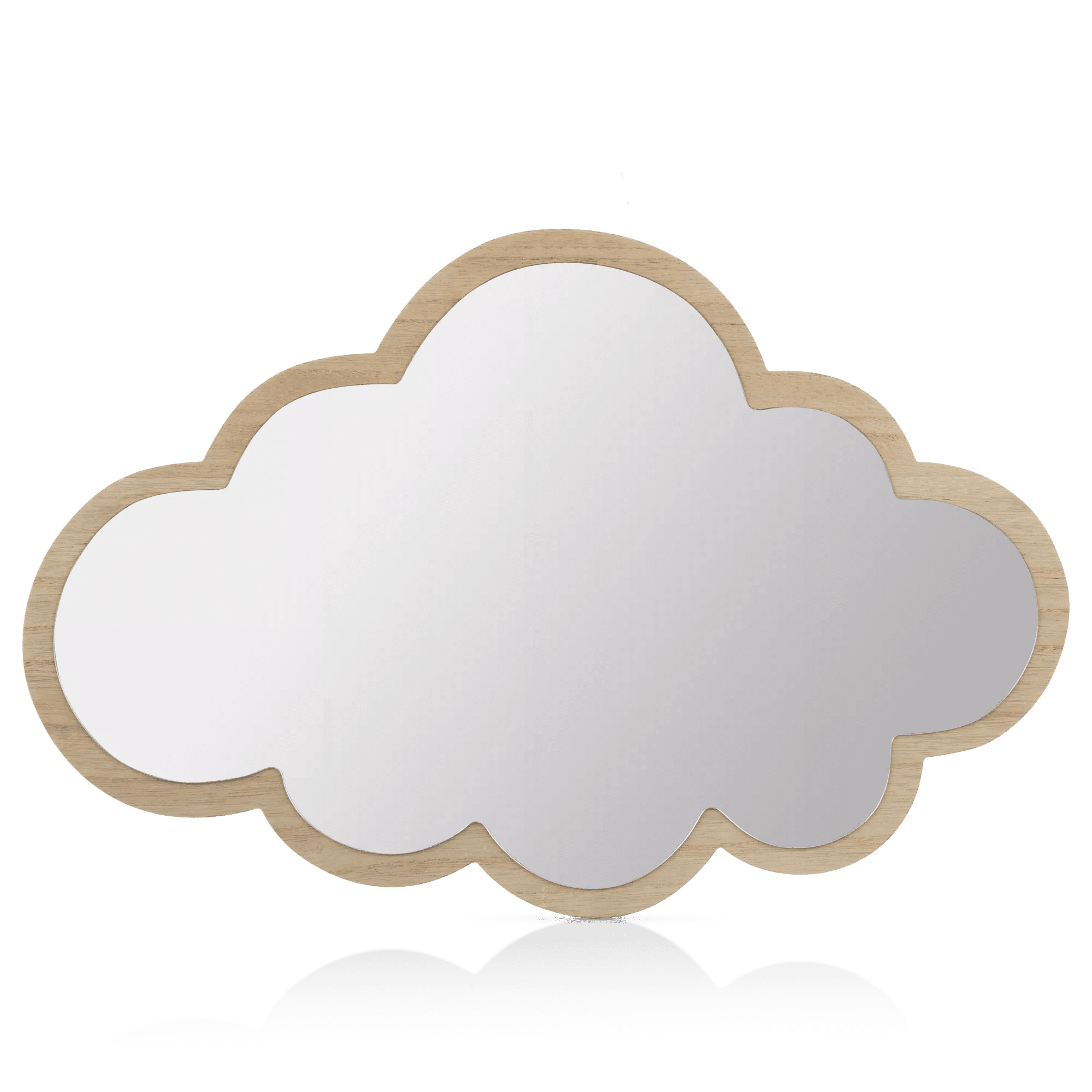 Click here for Bouclair Natural Cloud-Shaped Mirror 19.75 X 13 In... prices