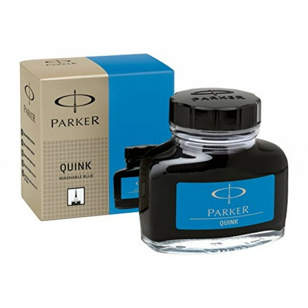 PARKER QUINK Ink Bottle, Washable Blue, 57 ml - Walmart.com