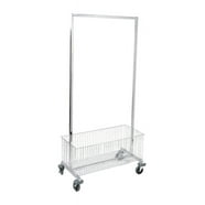 Econoco Pipeline Adjustable Double Bar Box Rack, Anthracite Grey ...