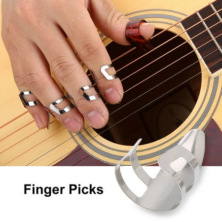 Spptty M Finger Pick, Guitar Finger Pick,15Pcs DIY Thumb Forefinger ...